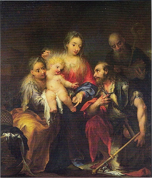 La Madonna col Bambino e i Santi Anna, Giacomo maggiore e Benedetto ...