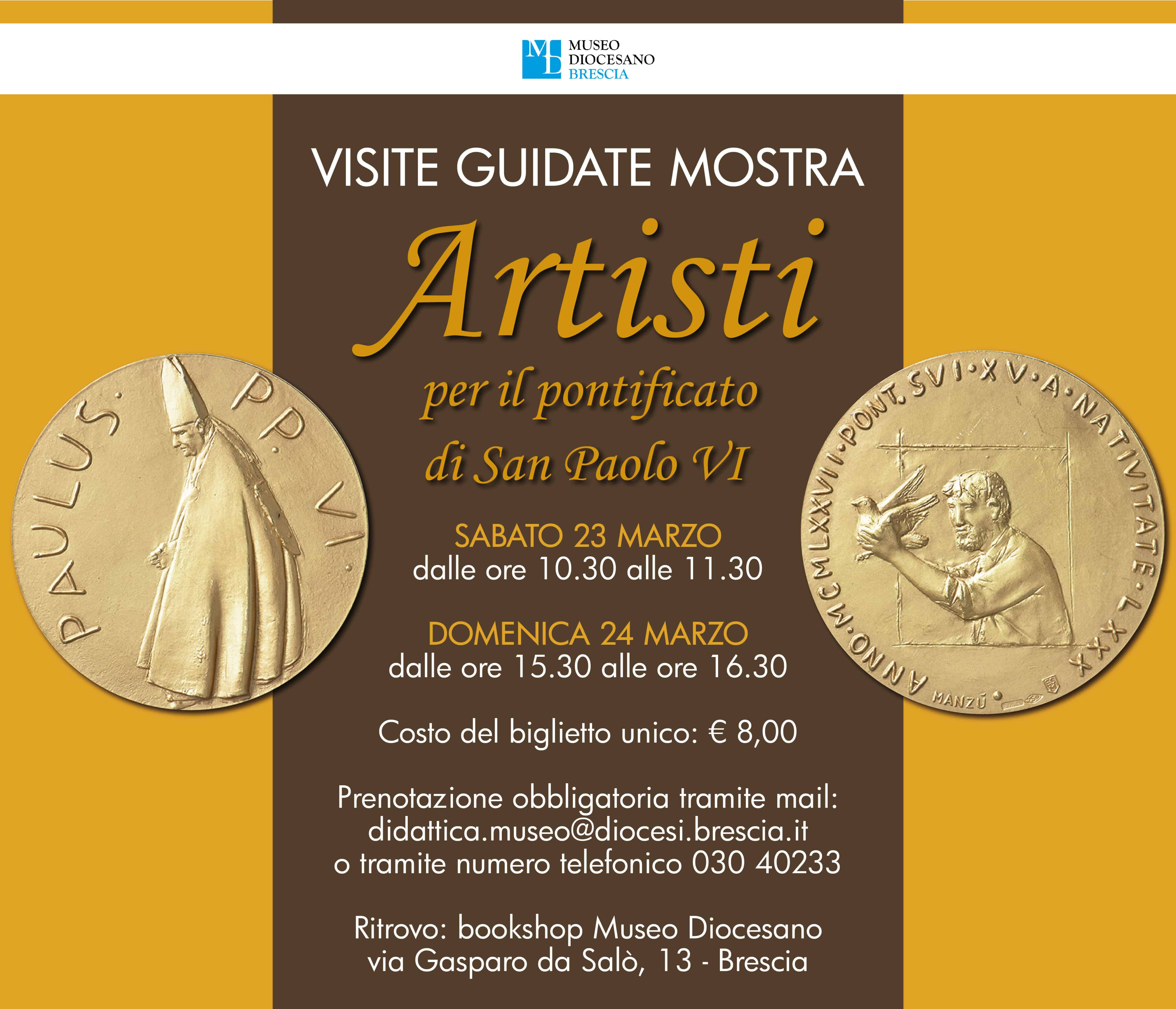 Visite guidate alla mostra "Artisti per il Pontificato di san Paolo VI ...